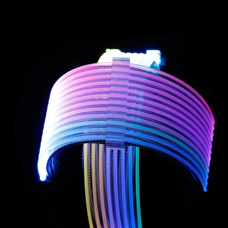 RGB Luminous Line 6+2P Extension Cable In-Line Non... – Vicedeal