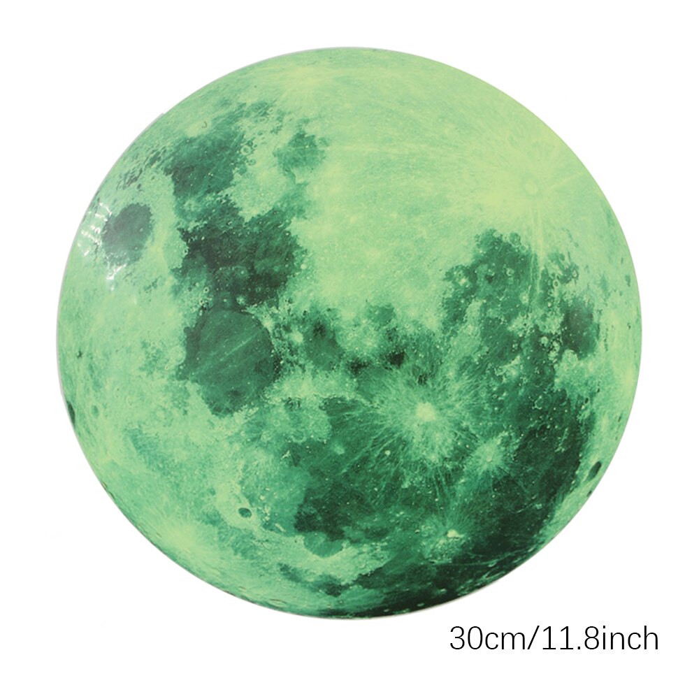 Moon Fluorescent Sticker 8/12/20/30cm Diy 3D Moon ... – Grandado