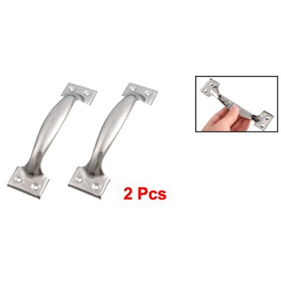 CNIM 2 x Silver Tone Stainless Steel Pull Handles ... – Grandado