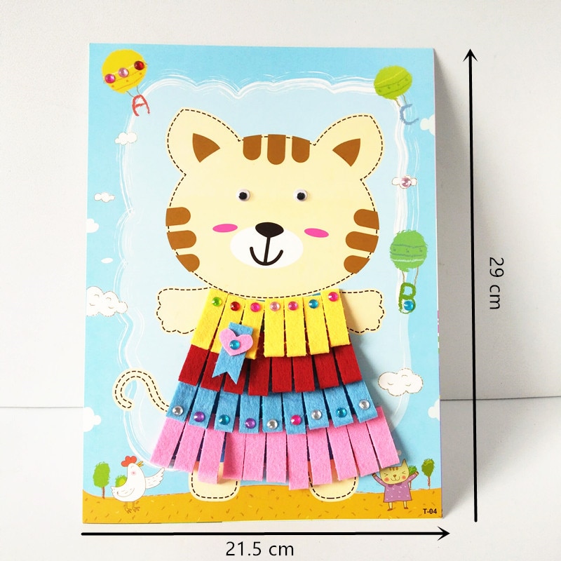 Craft Toys 8 Designs Children Craft Kit Cartoon An... – Grandado