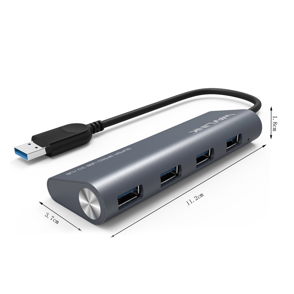 Supervelocidad 5Gbps 4 puertos usb 3,0 hub de alum... – Grandado