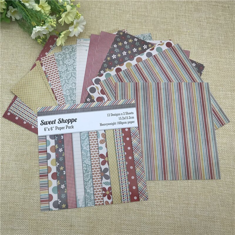 6"X6" Sweet Shoppe patterned paper Scrap... – Grandado