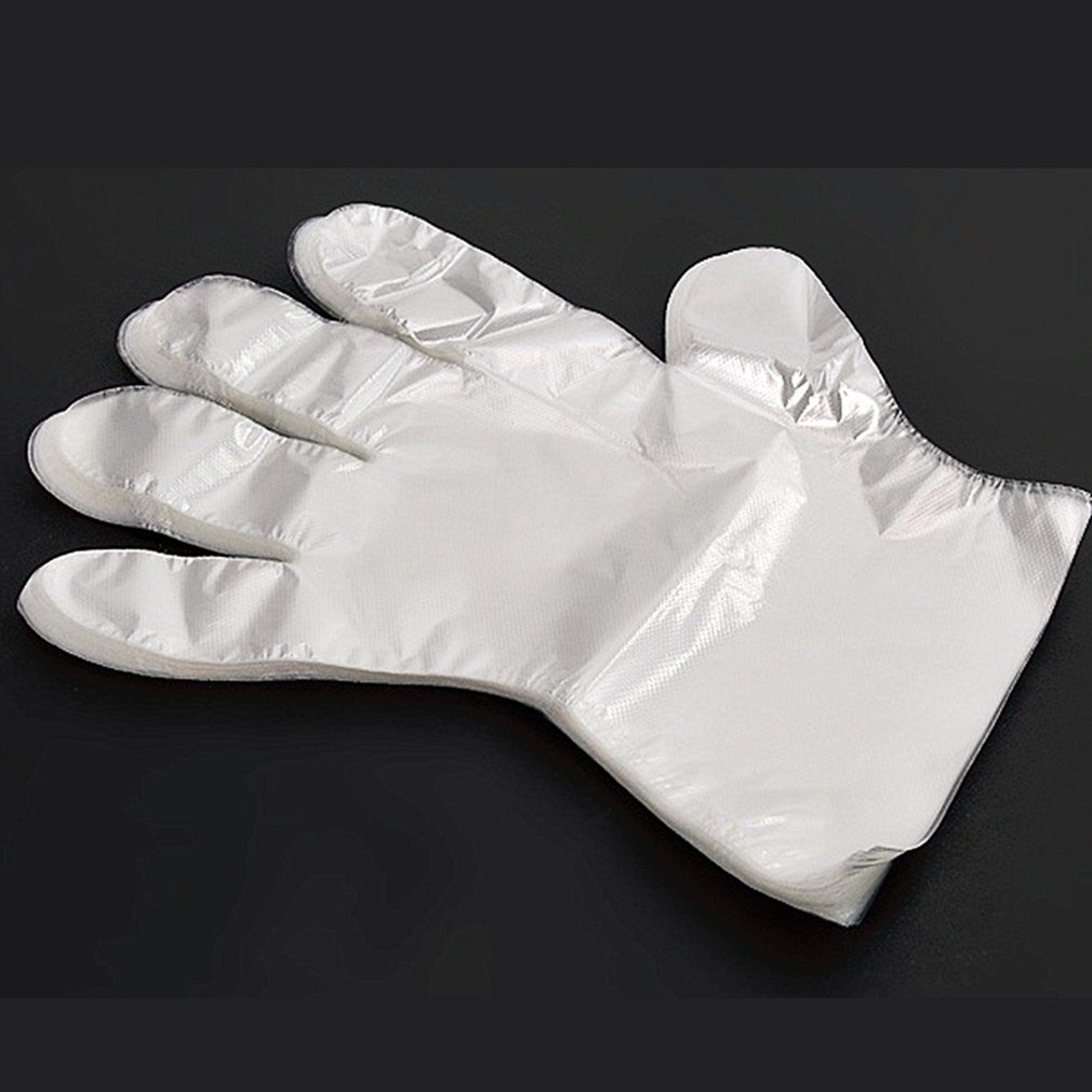 100pcs PE Disposable Gloves Home Kitchen BBQ Multi... – Grandado