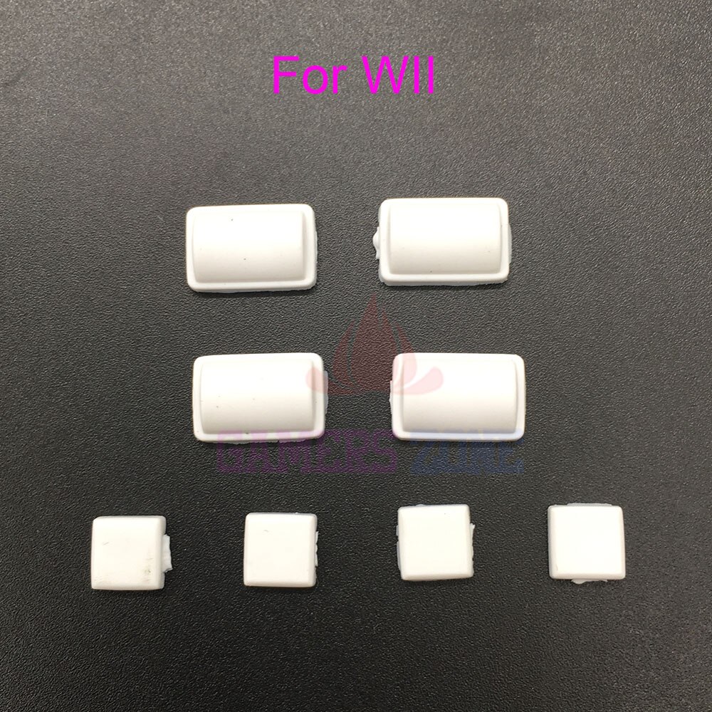 White 8 In 1 For WII Console Screw Rubber Feet Cov... – Grandado