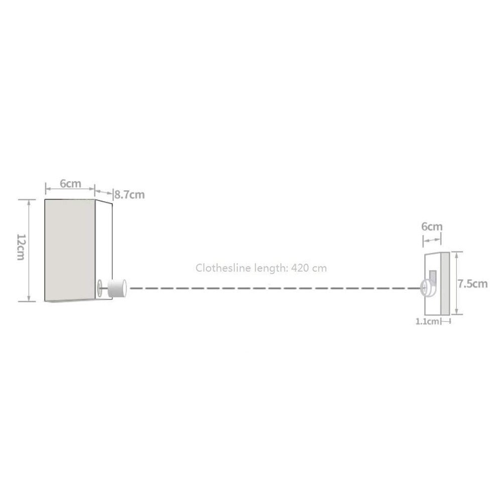 Perforation-free Invisible Clothesline Retractable... – Grandado