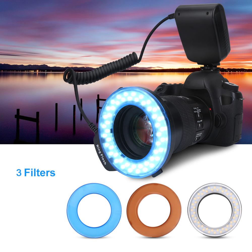 Macro LED Ring Flash Bundle 3000-15000K with 9 Ada... – Vicedeal