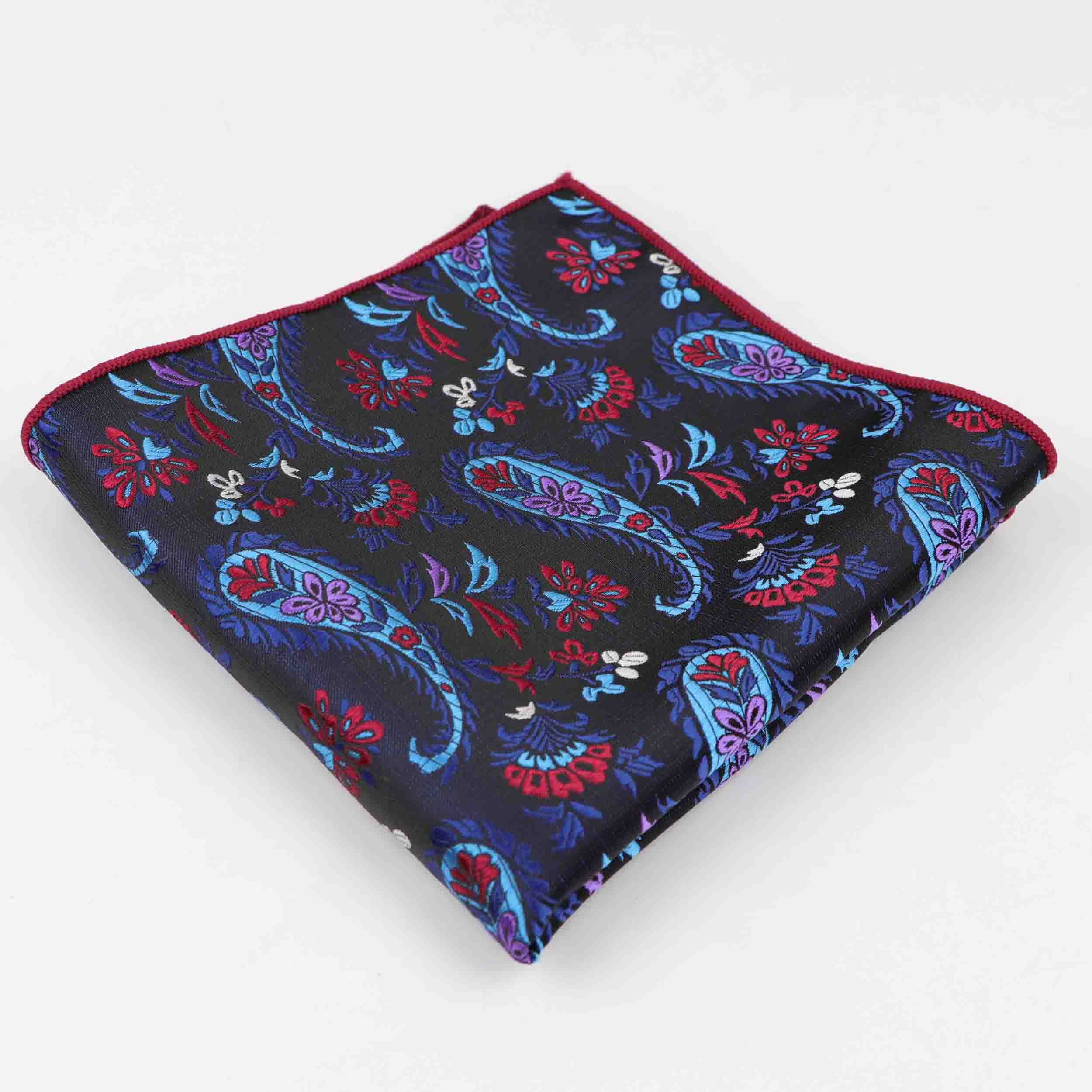 Paisley Handkerchief Polyester Scarves Vintage Fab... – Grandado