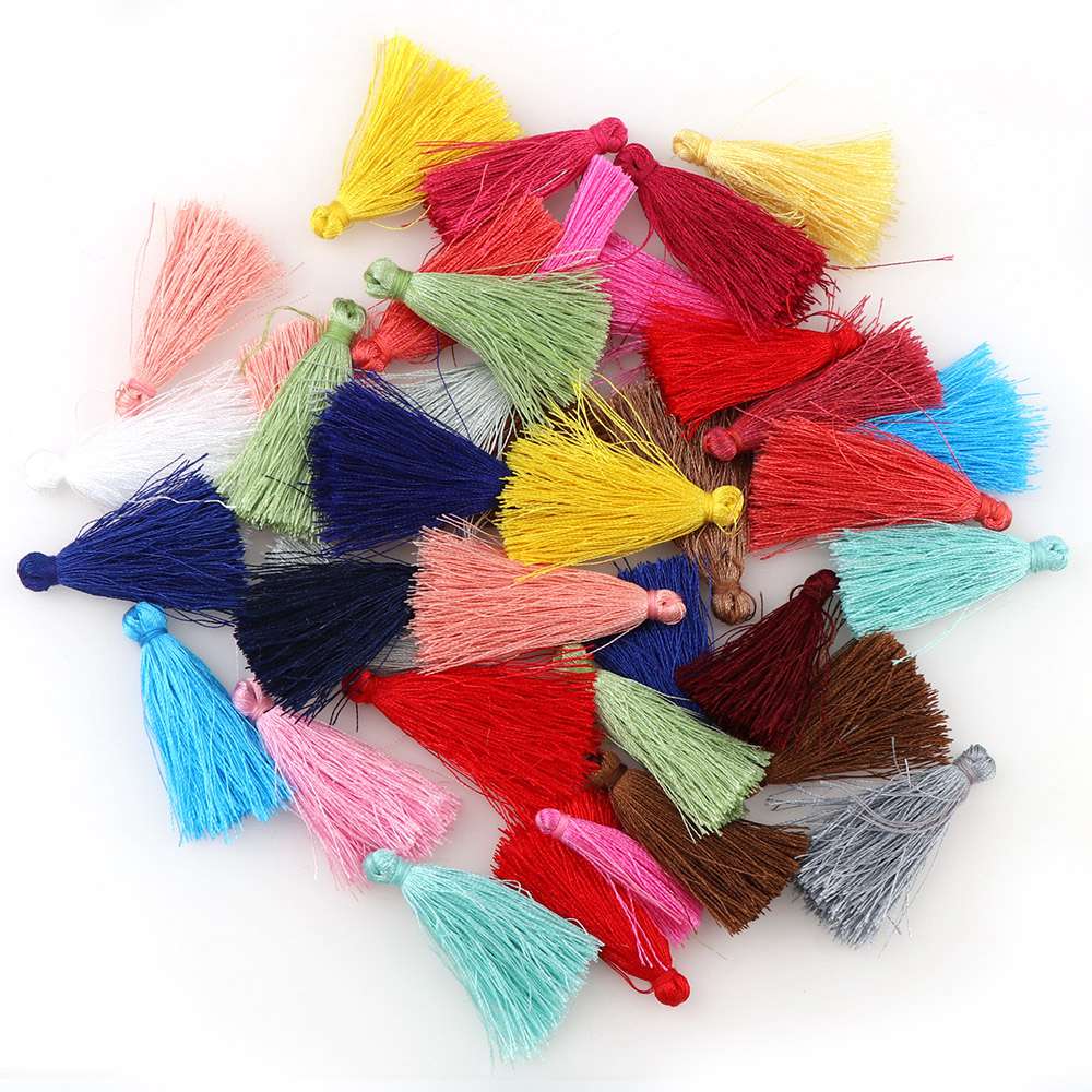 30Pcs Mix Color Tassel Polyester Line Fringe For P... – Grandado
