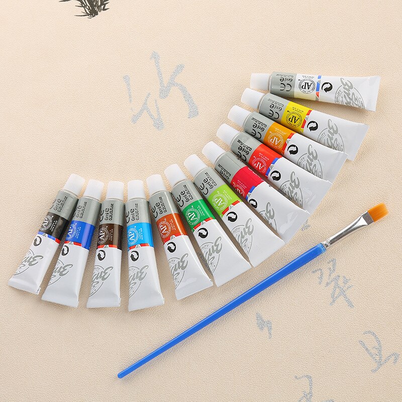 12Colors/Set Acrylic Paint Color Set Acrylic Paint... – Grandado