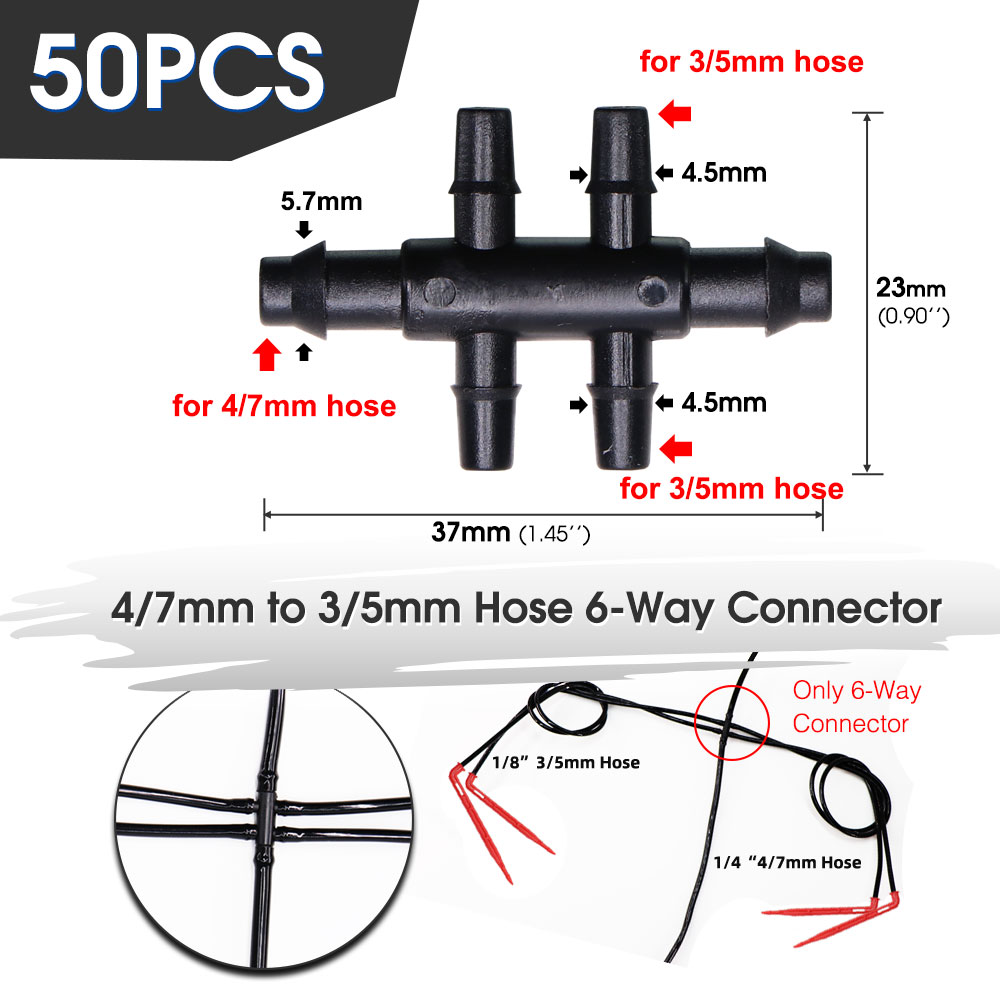 2L 4L 8L Greenhouse Drip Irrigation Kit 4-way 3/5m... – Vicedeal