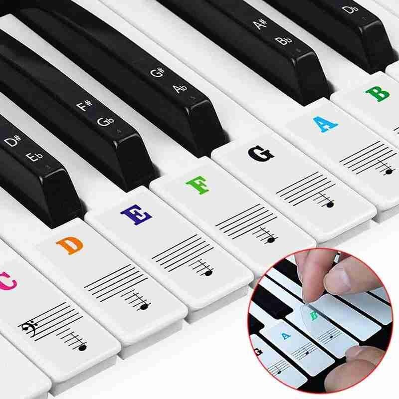 1Set Keyboard Sticker Transparent Removable 37/49/... – Grandado