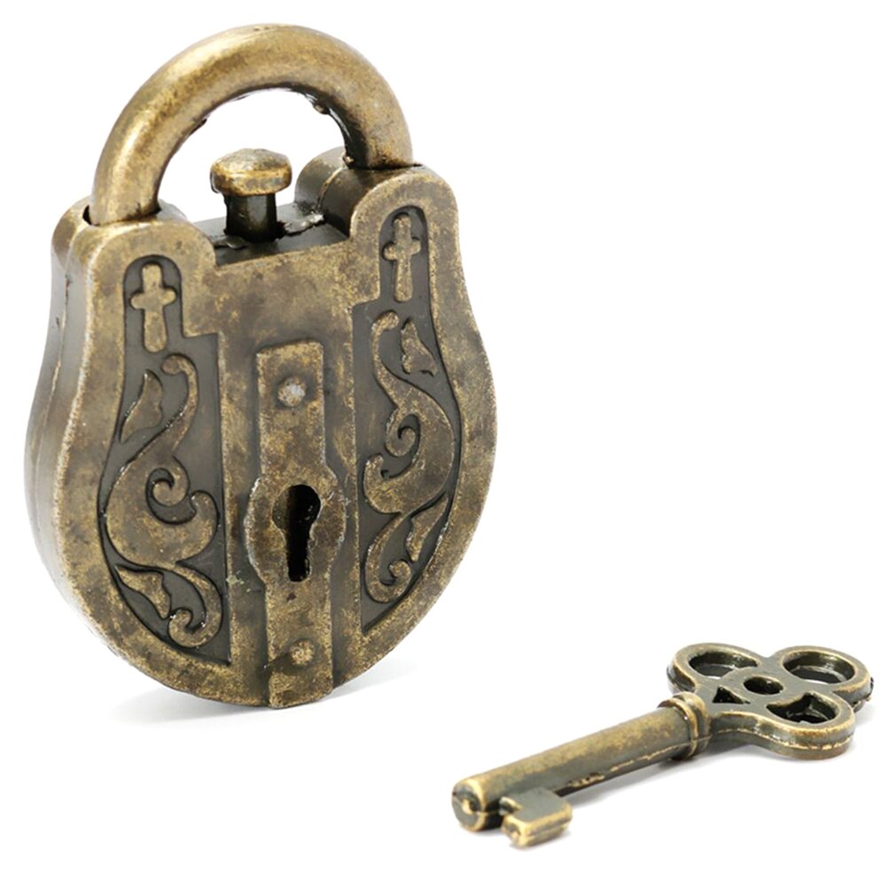 Vintage Metal Lock Key Puzzle Toy IQ Brain Teasers... – Grandado