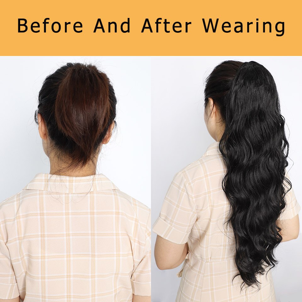 AISI BEAUTY Long Body Wave Ponytail Extension Draw... – Grandado