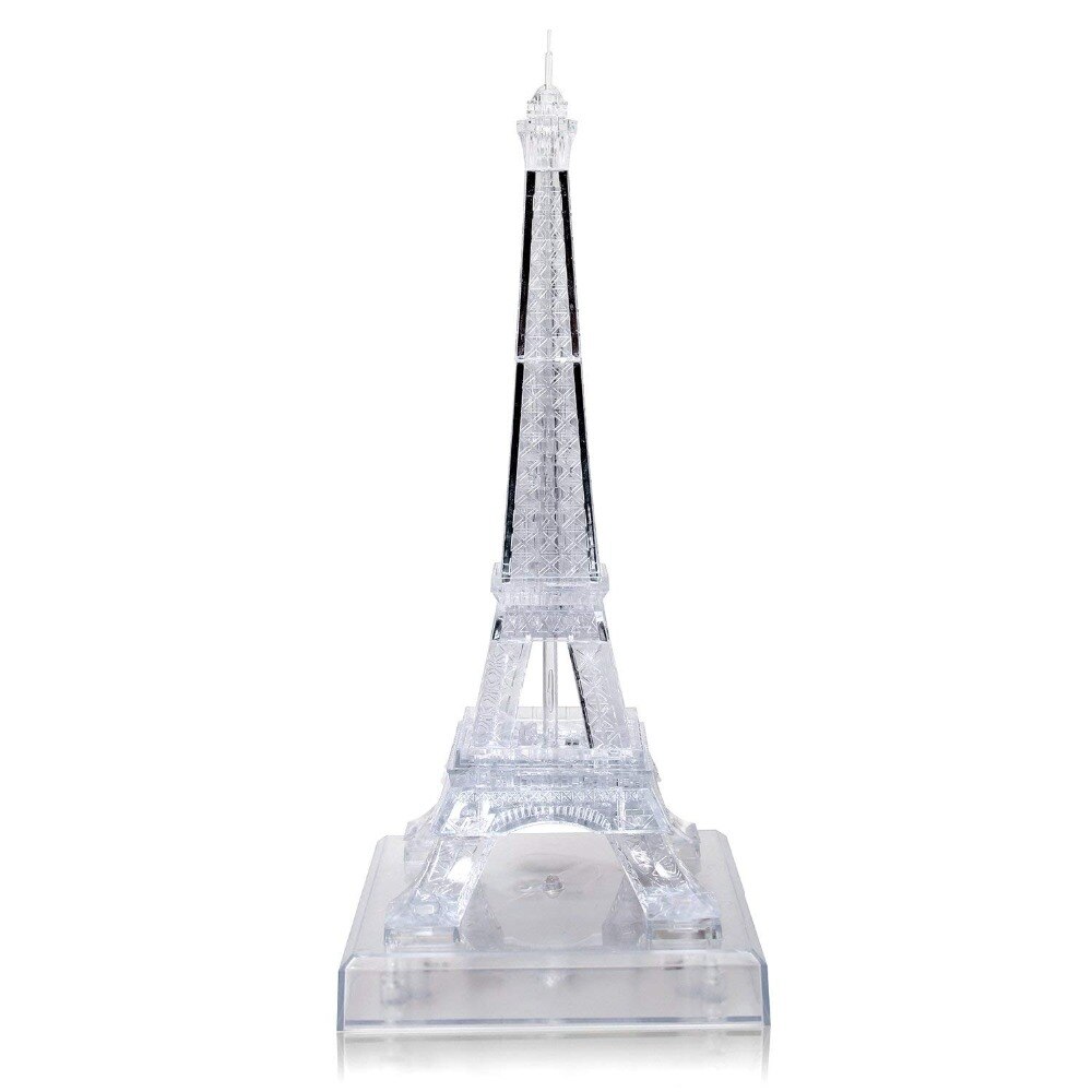 3D Assembly Crystal Eiffel Tower Puzzle 3D Musical... – Grandado