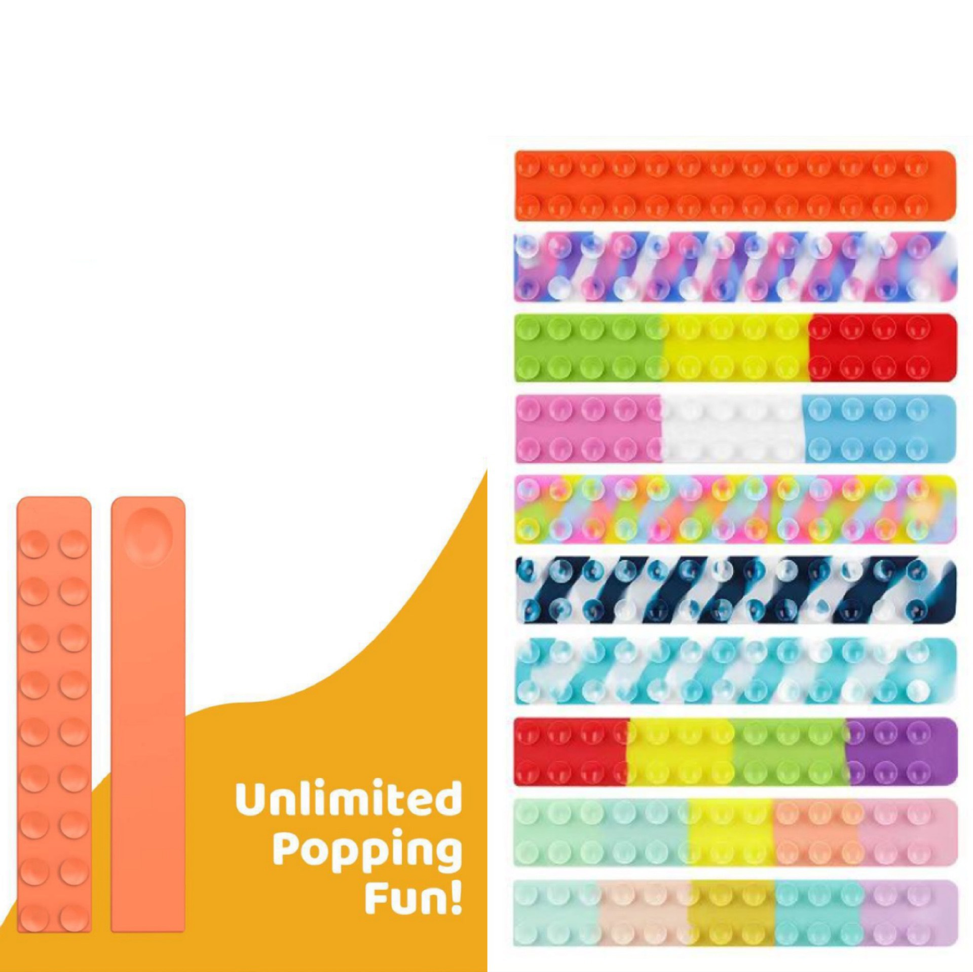 Suction Cup Silicone Sheet Squidopop Fidget Toy Ch... – Grandado