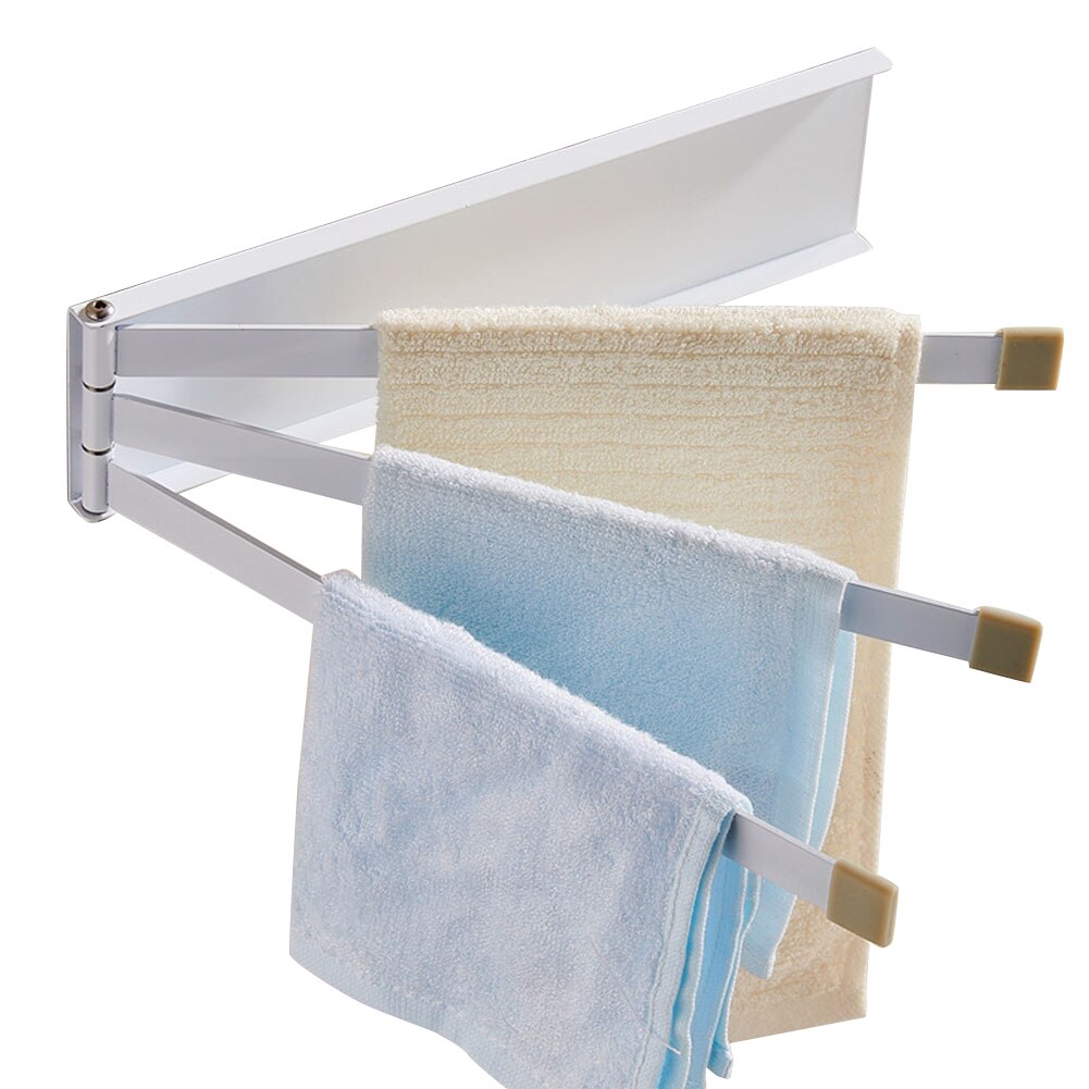 Folding Rail Hanger 3 Layers Holder Space Aluminum... – Grandado