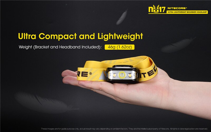 NITECORE NU17 Micro-USB Rechargeable Headlamp CREE... – Grandado