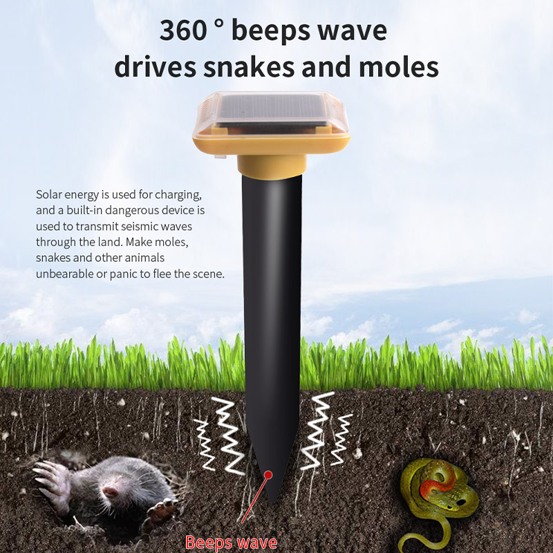 Solar Snake Repellent Vibrating Buzzer Repelling M... – Grandado