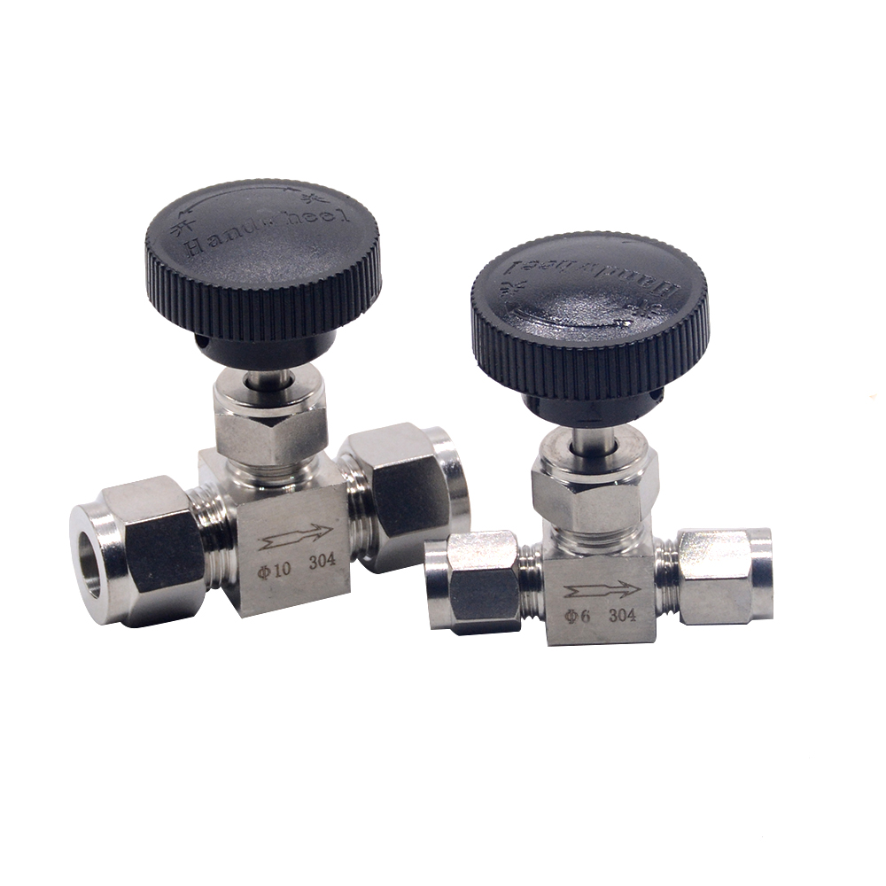 Adjustable needle valve O.D 3 4 6 8 10 12 mm tube ... – Vicedeal