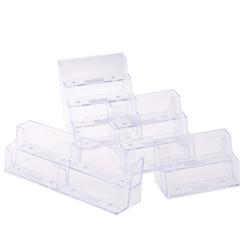 Desktop Office Business Card Holder Stand Clear Tr... – Vicedeal