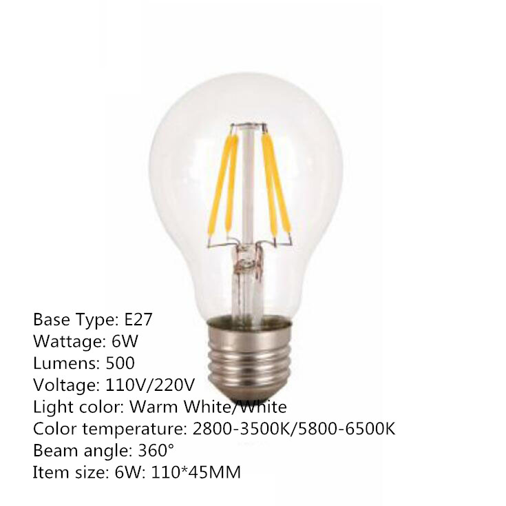E27 Led Lamp 3W 6W 9W 12W 15W 18W Edison Gloeidraa... – Vicedeal