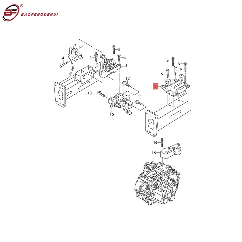 Motor Rubberen Mounts Montage 3Q0199555G Voor Vw P... – Grandado