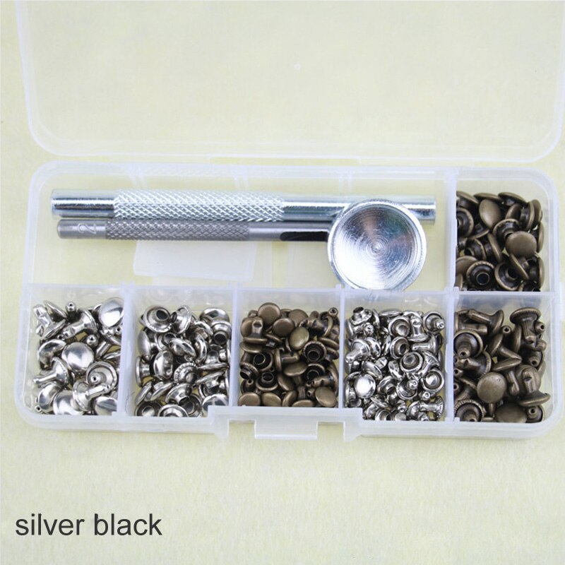Silver Bronze Rivets Rivets Tubular DIY Crafts Lea... – Vicedeal
