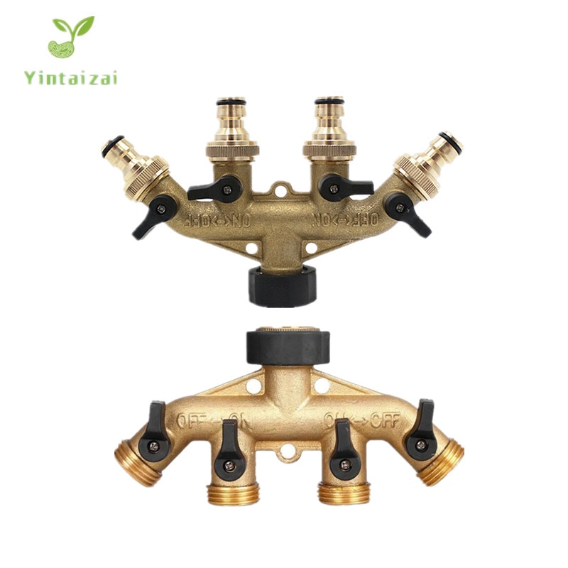 4 Way Messing Tap Adapter Slang Valve Manifold Sla... – Grandado