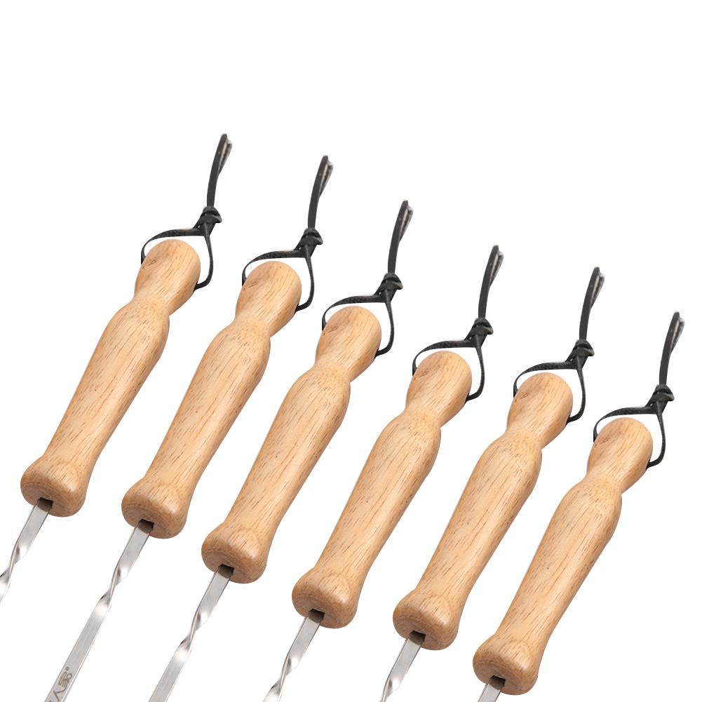 Houten Handvat Roestvrij Staal Barbecue Teken Set ... – Grandado