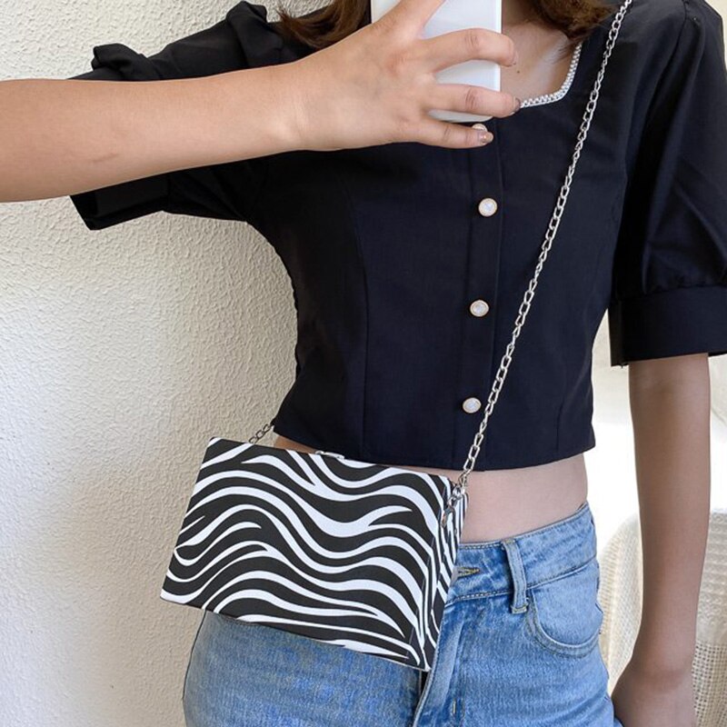 Zebra Texture Lady Bag Handbag Shoulder Bag Handba... – Grandado