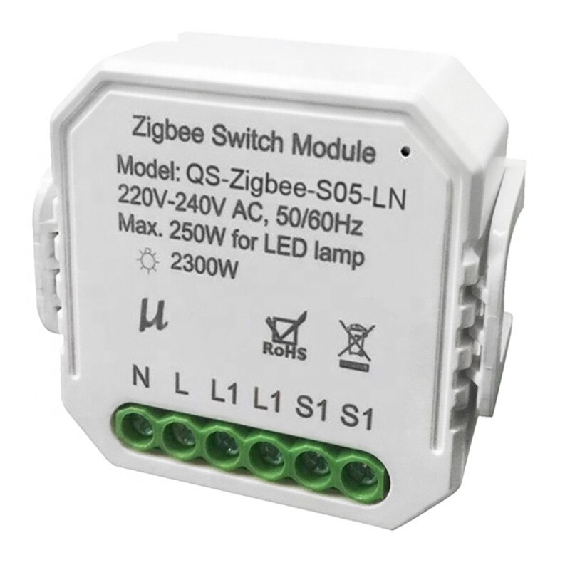 Zigbee Smart Switch Module Met Neutrale Draadloze ... – Grandado