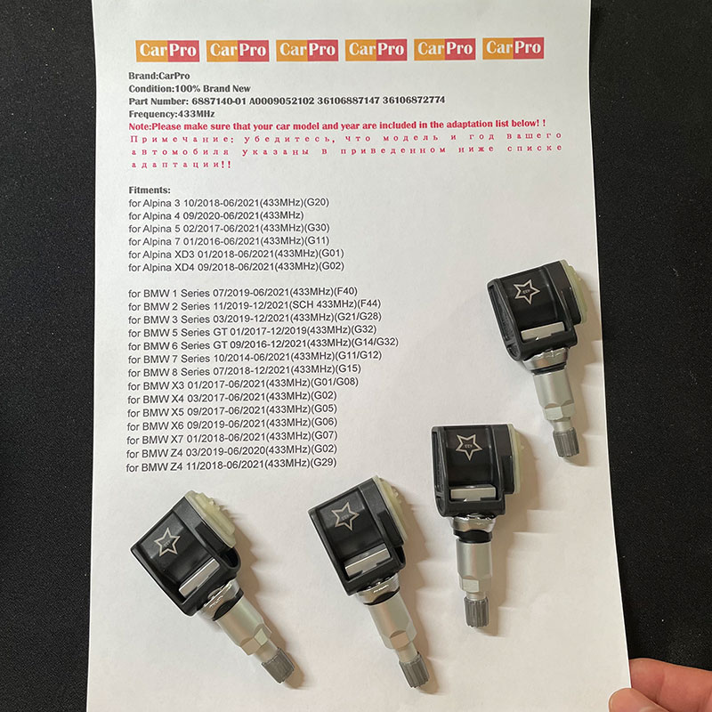 6887140-01 Tire Pressure Sensor TPMS 36106887147 3... – Grandado