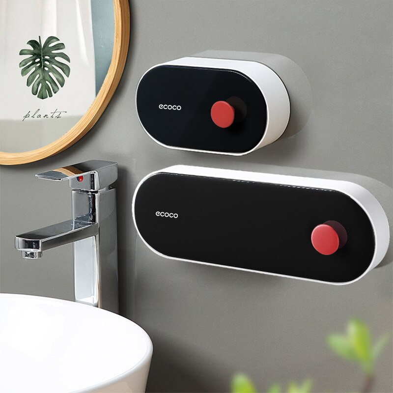 ECOCO Wall Mounted Soap Box Drain Soap Storage Box... – Grandado