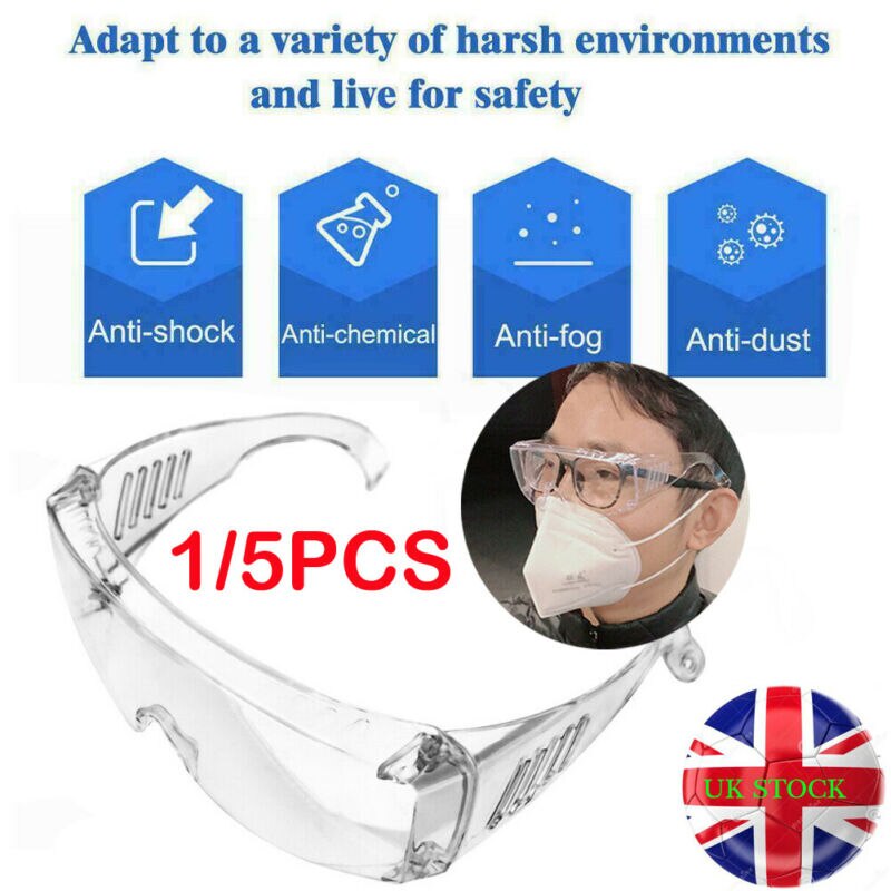 Safety Goggles Eye Protection Anti Fog Clear Vent ... – Grandado