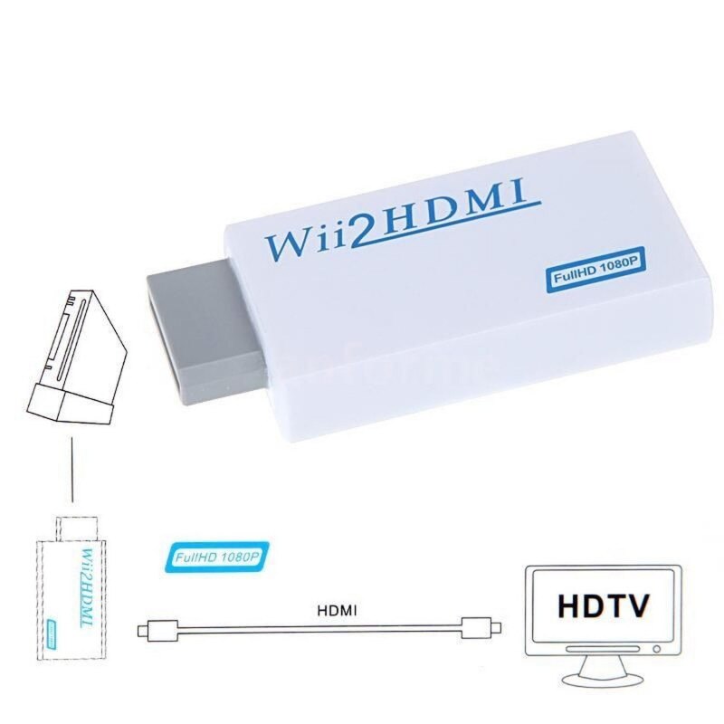 Wii To Hdmi 720p / 1080p Hd Output Upscaling Conve... – Grandado