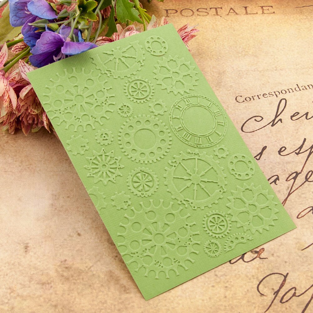 Gear shape Plastic Embossing folders Template for ... – Vicedeal