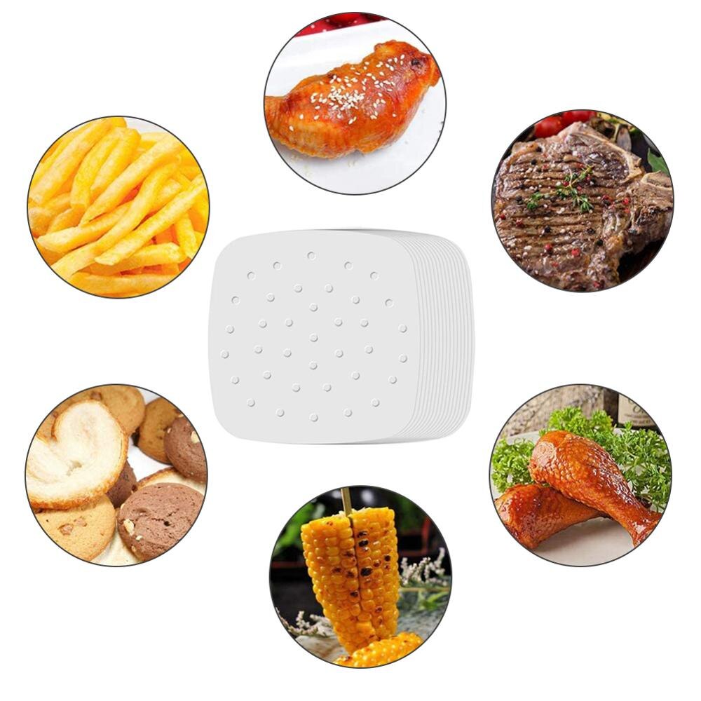 7/8/9Inch 100pcs Baking Oil Paper With Hole Air Fr... – Grandado