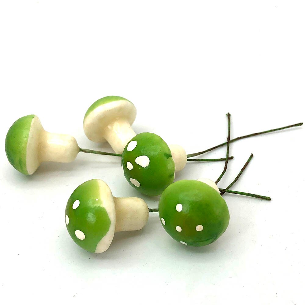 35 Middle size Kawaii Resin Craft Decoration Mushr... – Grandado