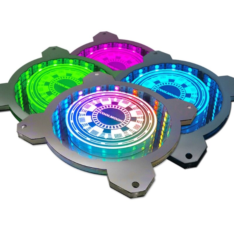 COOLMOON 2PCS Computer RGB Light Board Double-Side... – Grandado