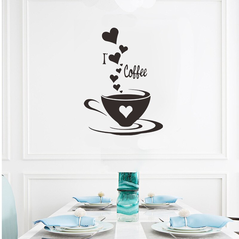 Coffee Cup Wall Sticker Living Room Bedroom Home D... – Grandado