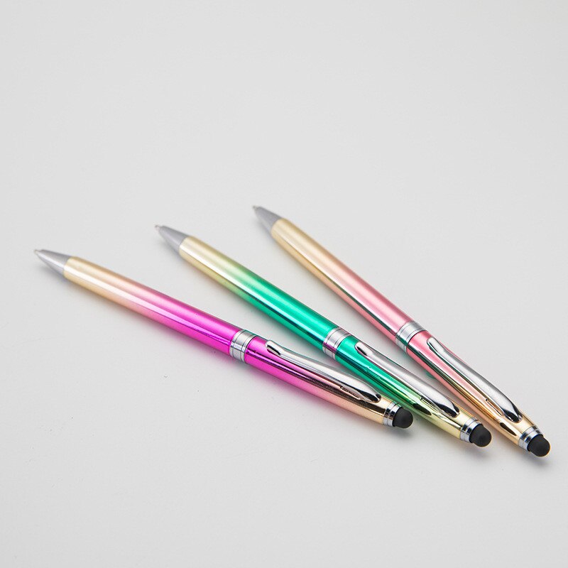 Rainbow Gradient Metal Ballpoint Pen 0 5mm Luxury Grandado