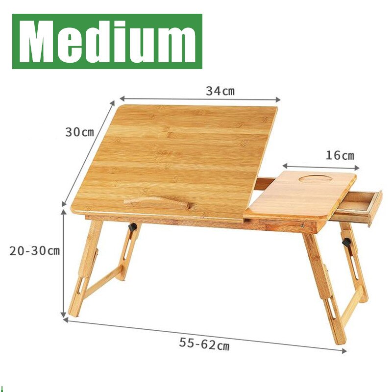 Adjustable Bamboo Laptop Table Simple Computer Des... – Grandado
