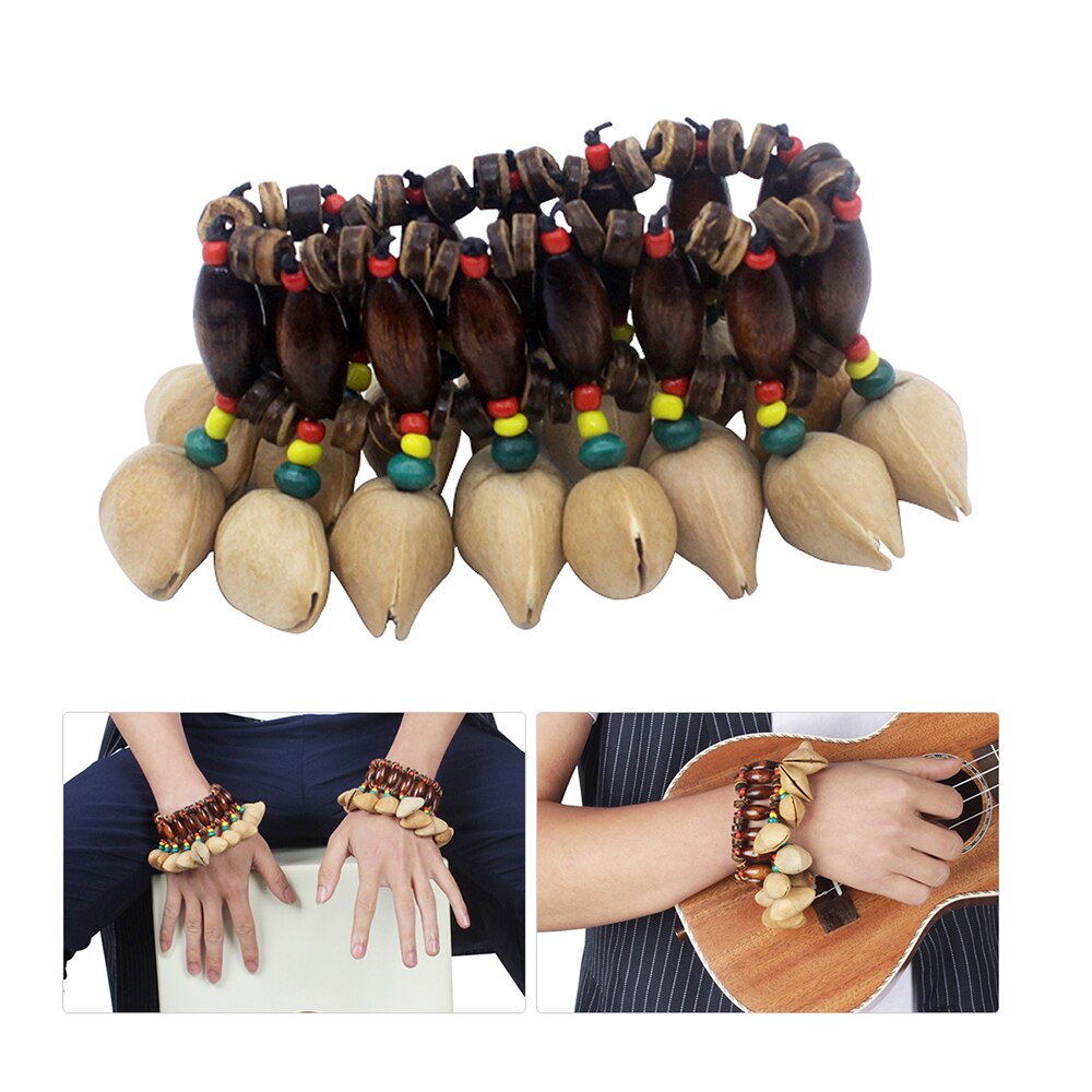 Handmade Nuts Shell Bracelet Handbell for Djembe A... – Vicedeal