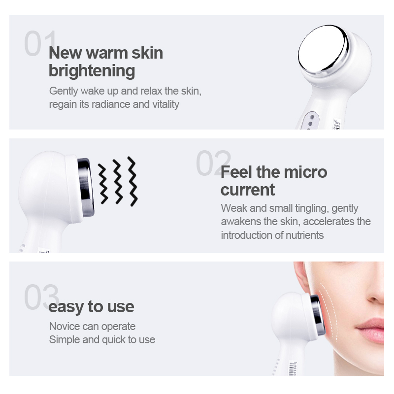 Ultrasonic home facial beauty instrument handheld ... – Grandado