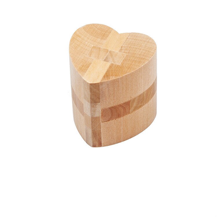 Hjerteform 3d puslespil luban sammenlåsende træleg... – Grandado