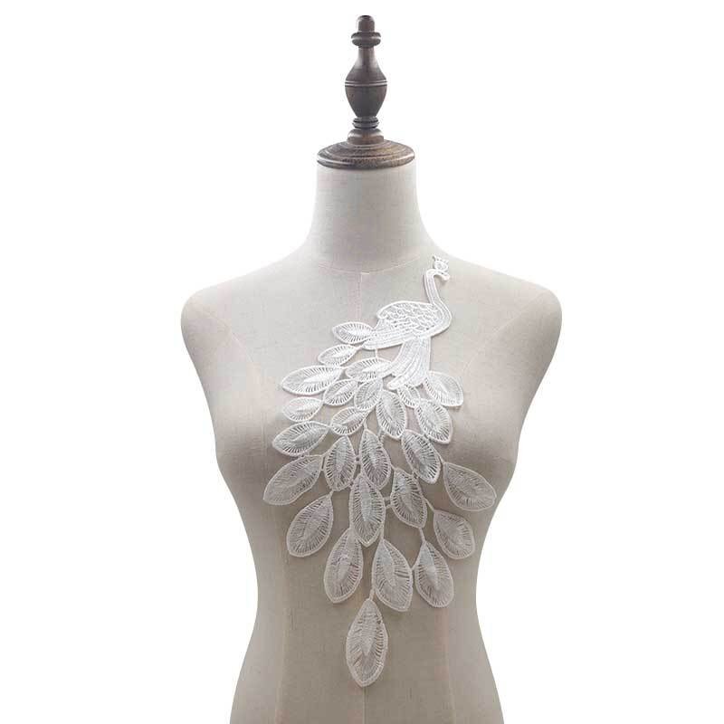 Fahion Water-soluble Lace Cloth Stickers Peacock P... – Grandado