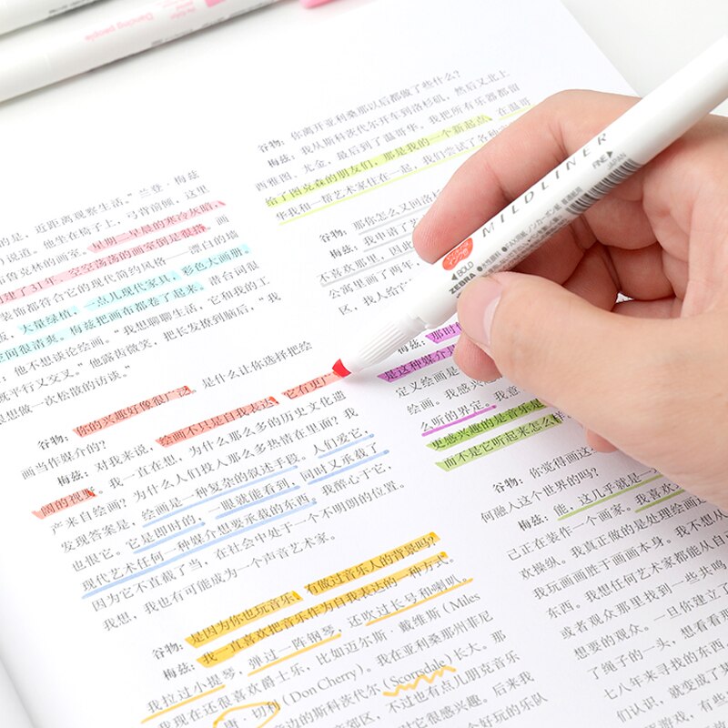 Japan ZEBRA WKT7 Highlighter 3 Color Set Mildliner... – Grandado