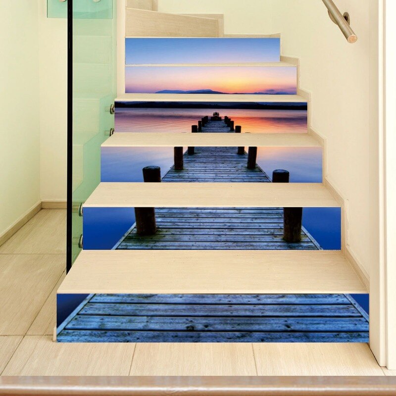 6Pieces/set Beach Trestle 3D Simulation Stair Stic... – Grandado