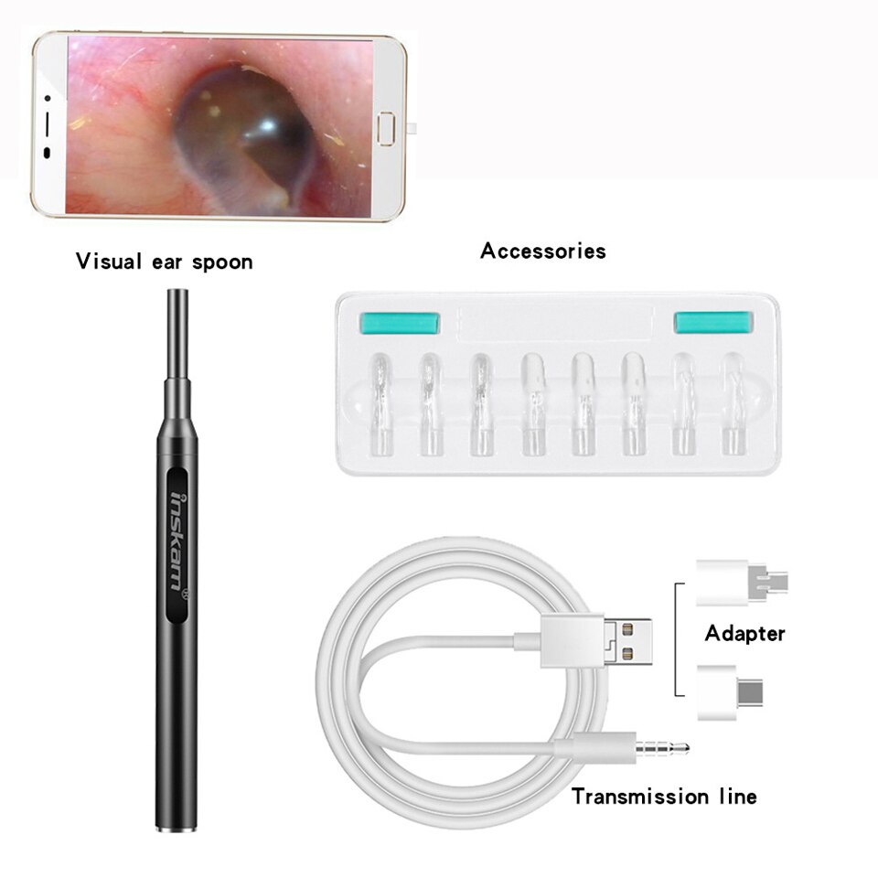 4.2mm Visual Ear Spoon Endoscope Visual Otoscope H... – Grandado