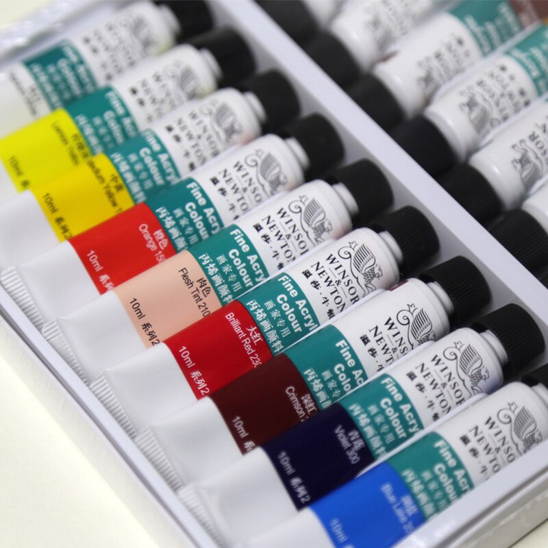 10ml 12/18/24 Kleuren Professionele Acryl Verf Set... – Grandado